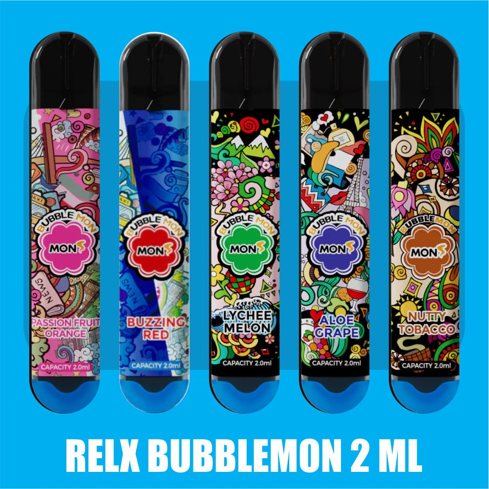 Jual RELX Disposable BUBBLEMON 2ml All Varian Rasa Pod | Shopee Indonesia