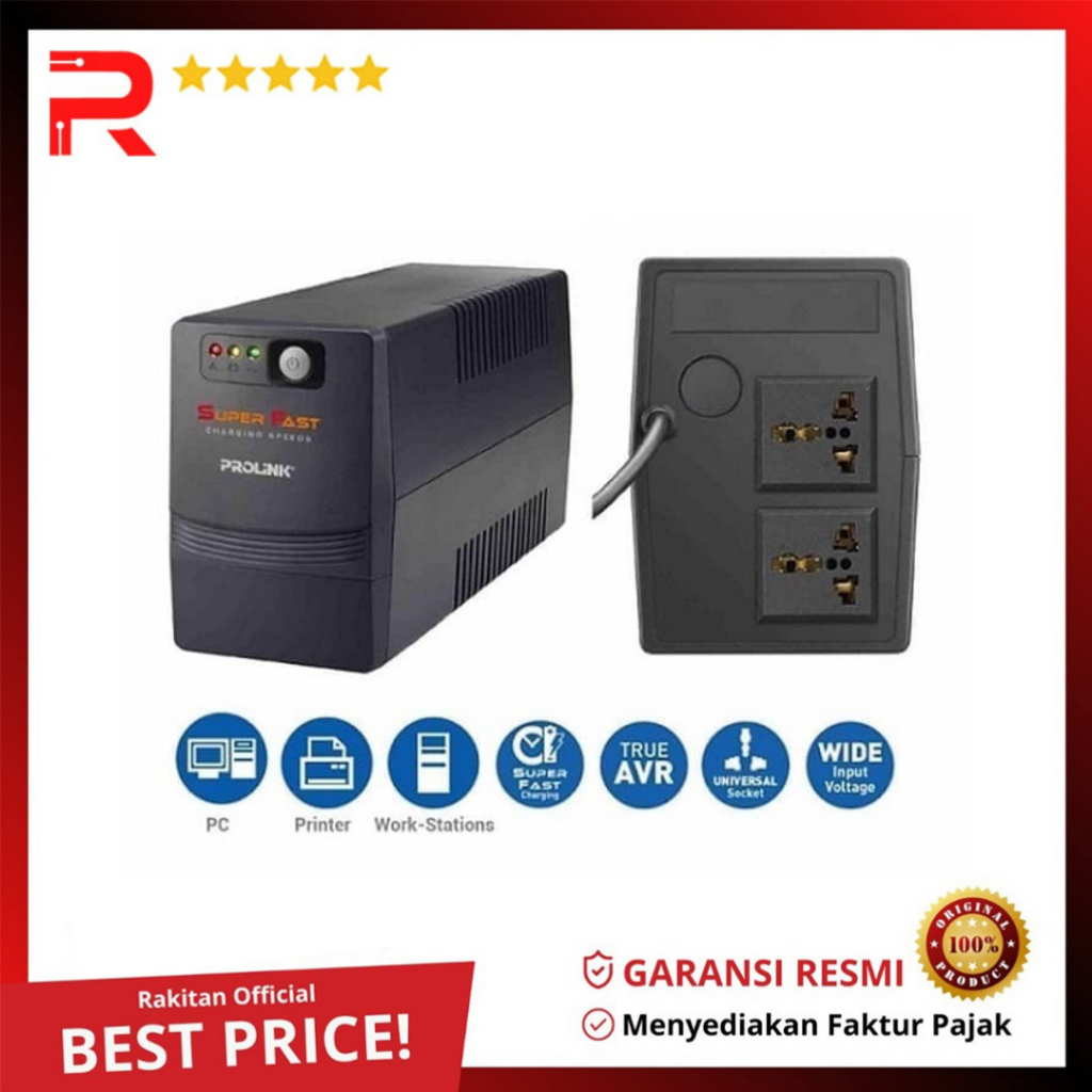 Jual Prolink Pro700SFC - 650VA, Fast Charging Pro 700SFC PRO700 UPS 650VA | Shopee Indonesia