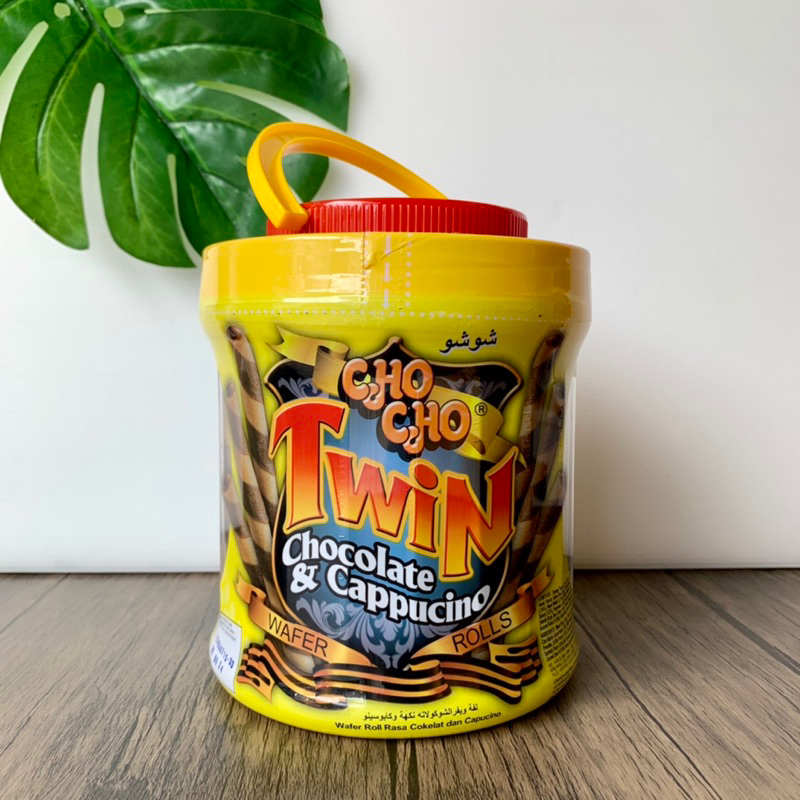 Jual Cho Cho Twin Chocolate & Cappucino Wafer Rolls 500gr | Shopee ...