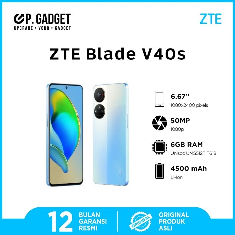 Jual ZTE BLADE V40s NFC - 6/128GB (NEW) ZTE PONTIANAK | Shopee Indonesia