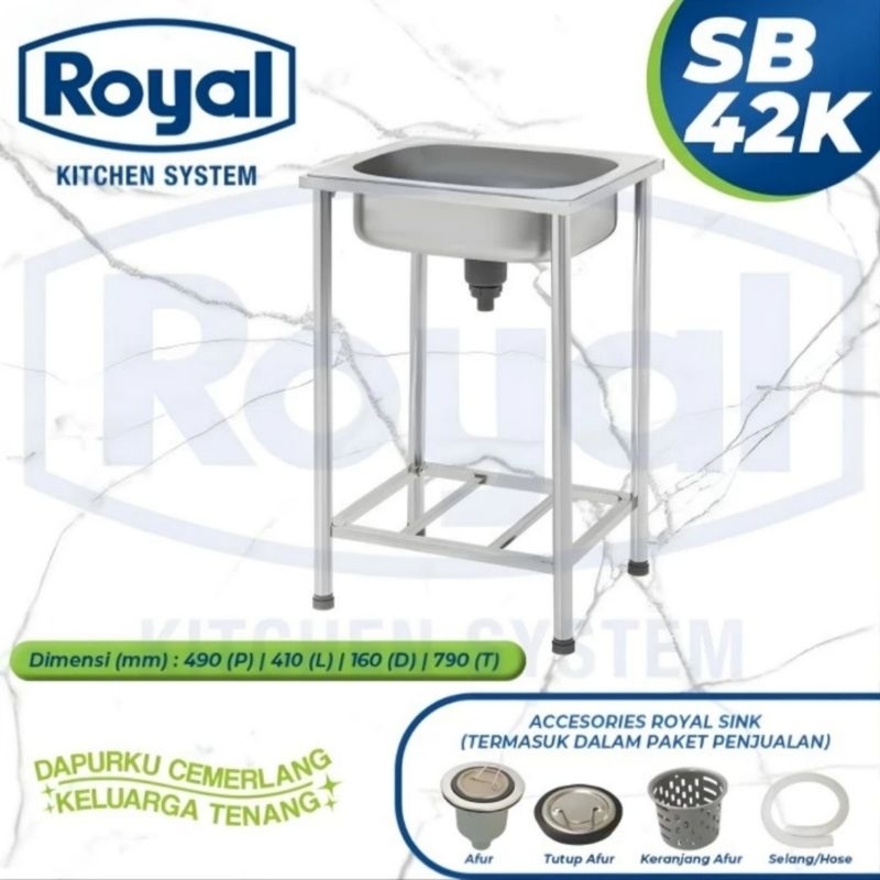 Jual Kitchen Sink Royal SB 42 K | Bak Cuci Piring Stainless | Shopee ...