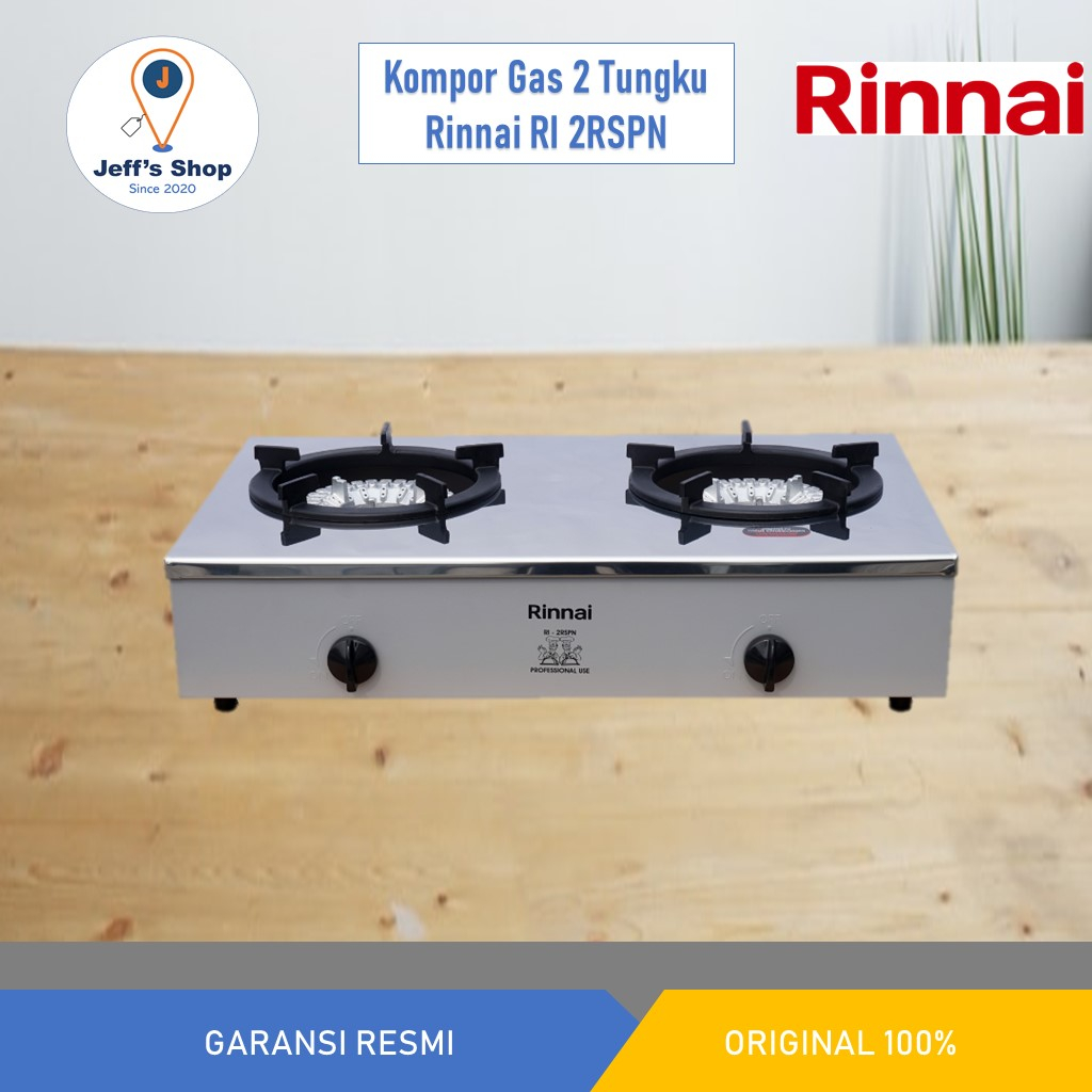 Jual Rinnai Kompor Gas 2 Tungku RI 2RSPN | Shopee Indonesia