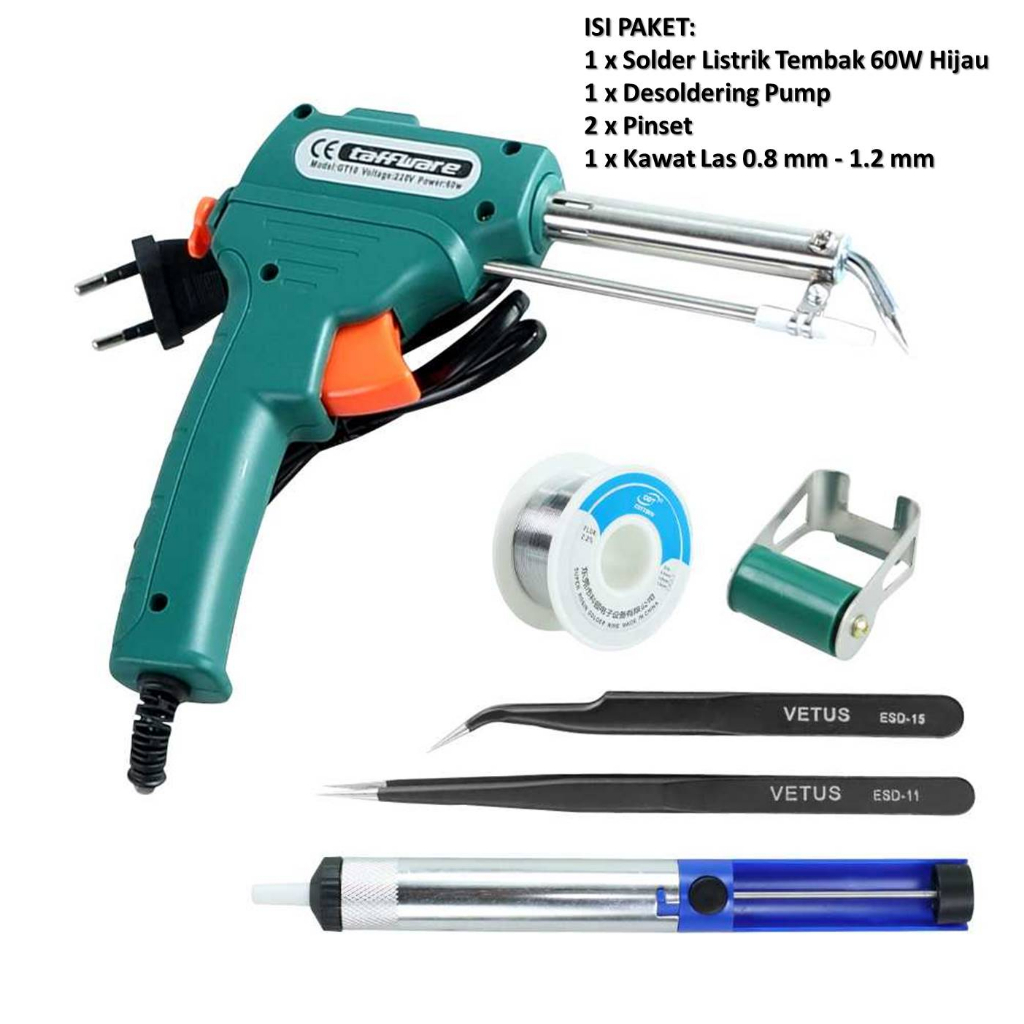 Jual Solder Tembak Iron Pistol Tembak Otomatis 60W 430DC / Soder ...