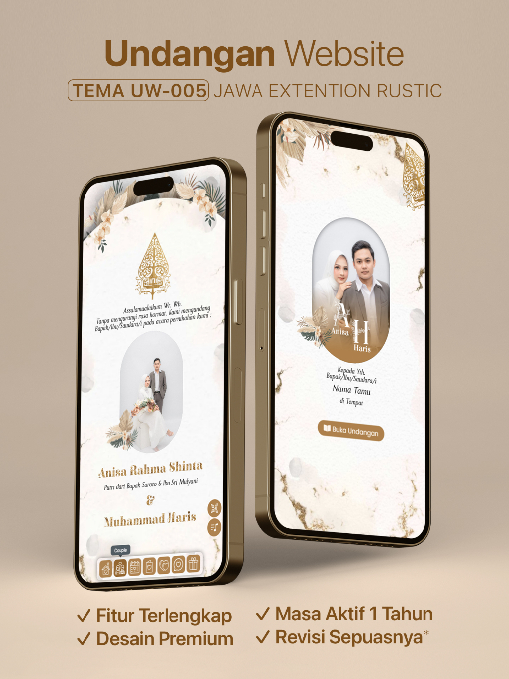 Jual UW-005 | Undangan Website Java Extension - Undangan Website - Undangan Web | Shopee Indonesia