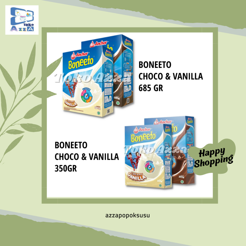 Jual BONETO SUSU BUBUK ANAK SEKOLAH/YUMMY CHOCO/CREAMY VANILLA/685 GR ...