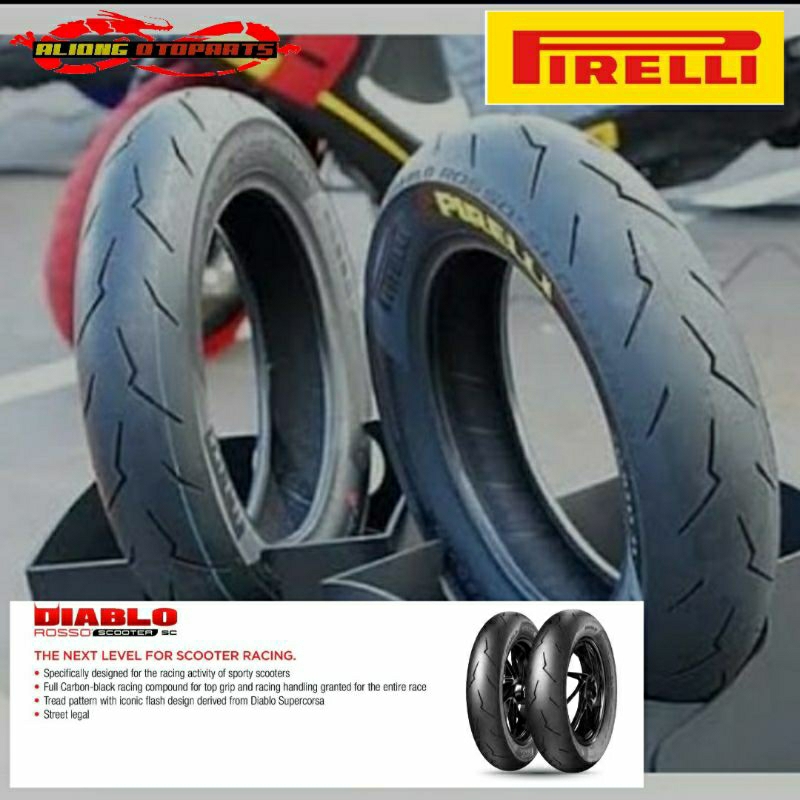 Jual pirelli diablo rosso scooter sc 120/80-12 soft coumpond | Shopee Indonesia