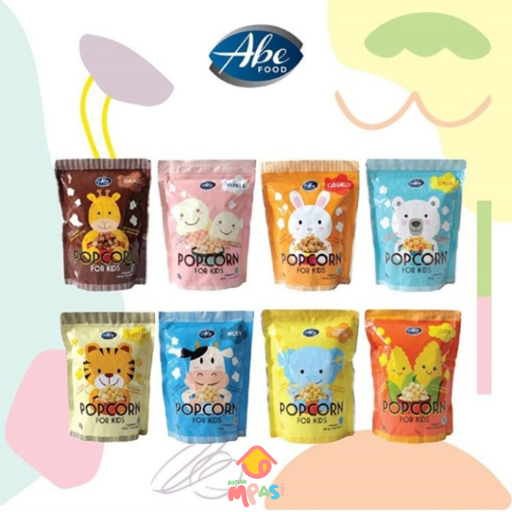 Jual Abe Food Popcorn for Kids / Snack Camilan Anak - 80g | Shopee ...