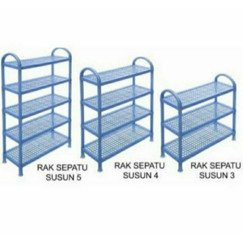 Jual rak sepatu plastik 3-5 susun kuat dan berkualitas/Free hadiah ...