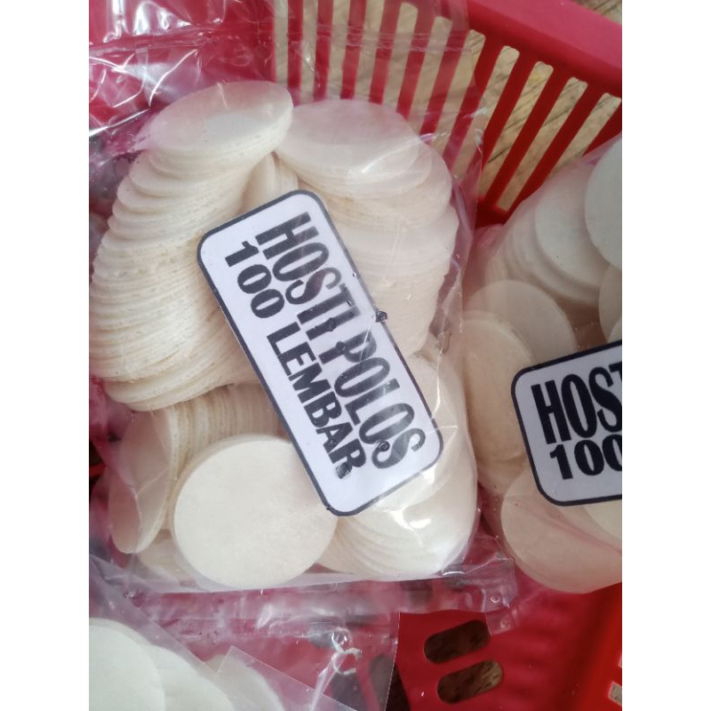 Jual HOSTI POLOS KECIL ISI 100 KEPING (Rp 22.000) | Shopee Indonesia
