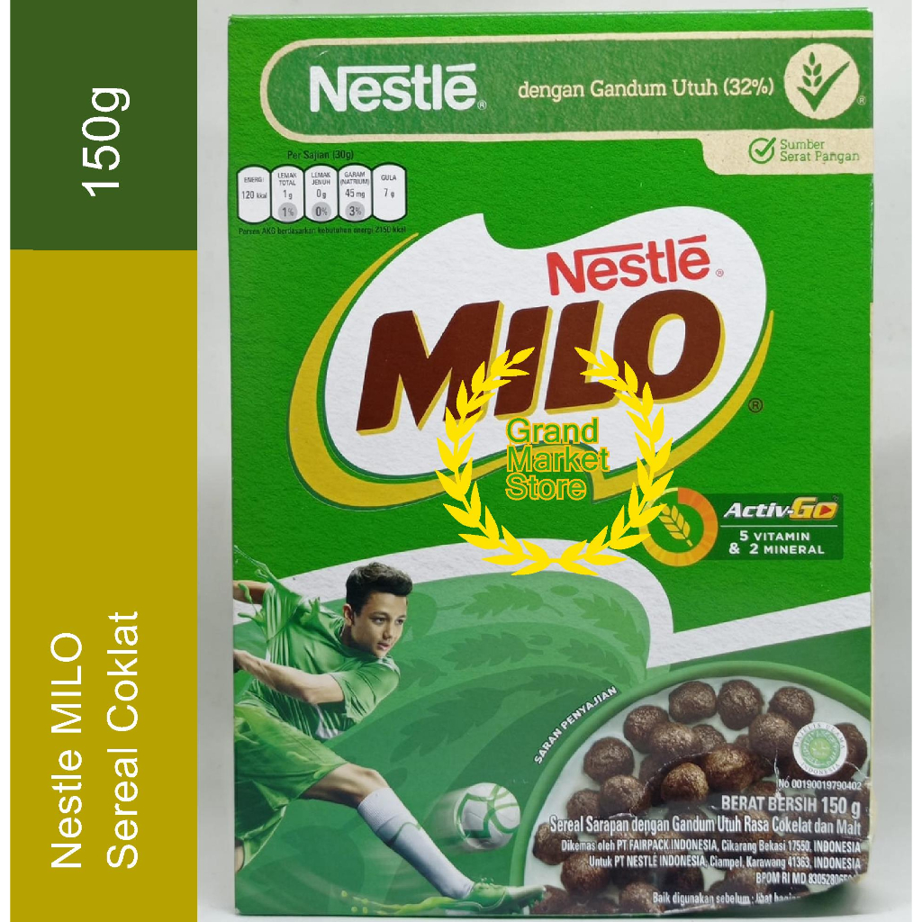 Jual Nestle MILO Sereal Coklat 150g Cereal Gandum Rasa Cokelat dan Malt ...