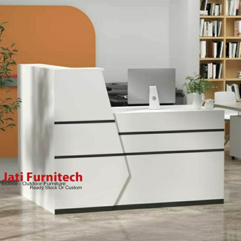 Jual meja kasir - meja receptionist - meja kasir toko | Shopee Indonesia