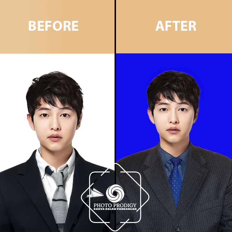 Jual EDIT JAS DAN BACKGROUND BIRU | Shopee Indonesia