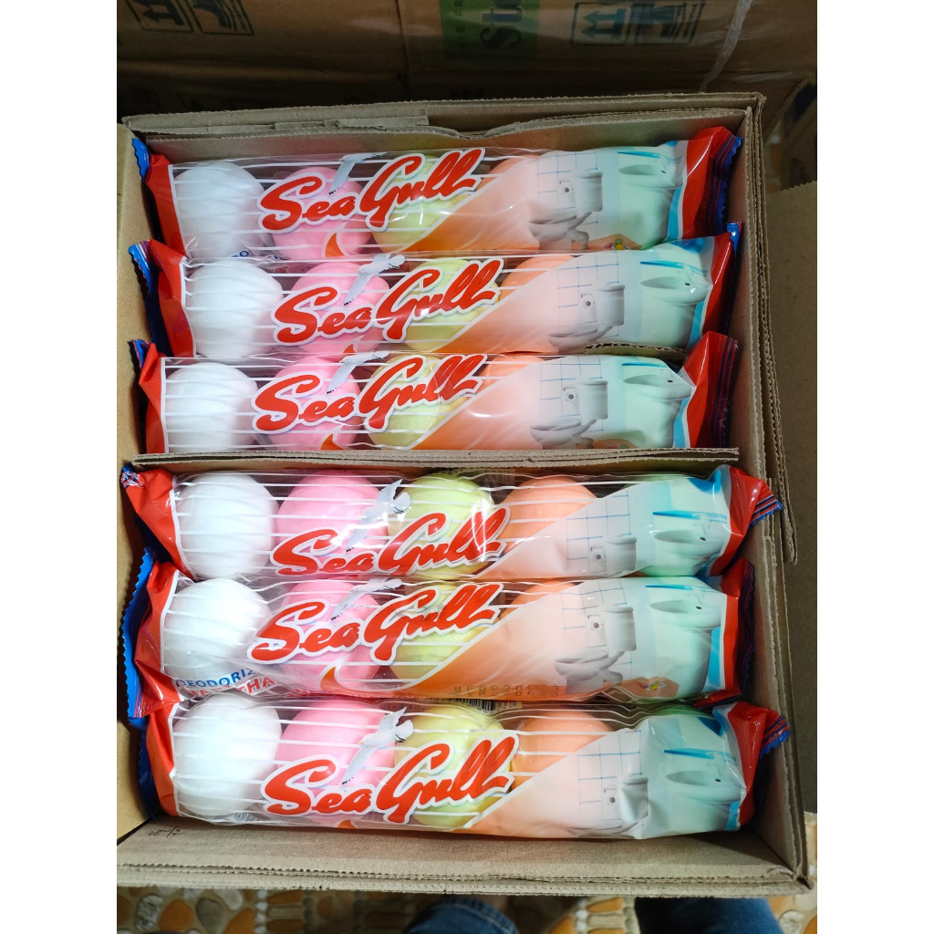 Jual Promo Kamper Seagull | Kapur Barus warna warni bola 1 bungkus isi ...