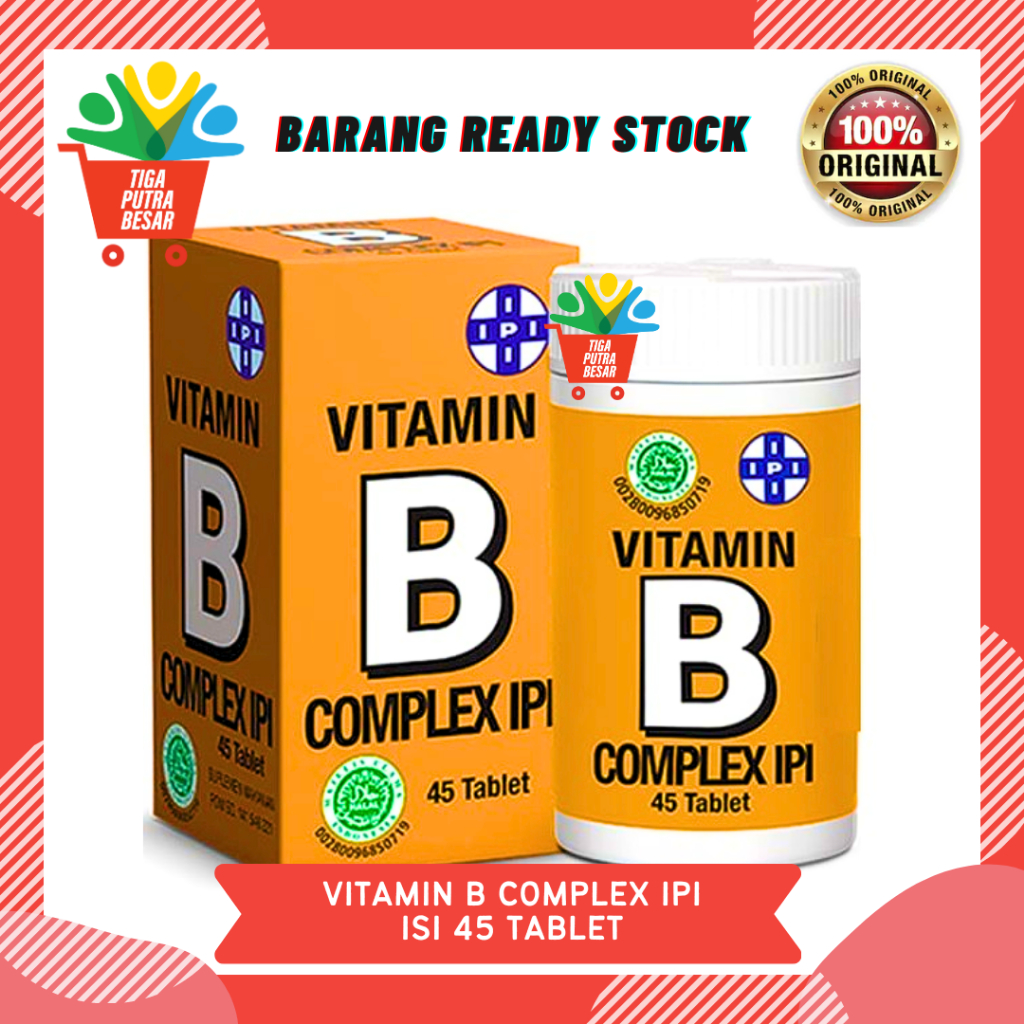 Jual VITAMIN B COMPLEX IPI ISI 45 TABLET | Shopee Indonesia