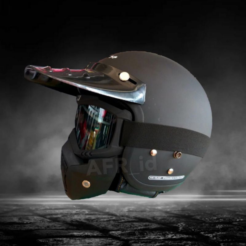 Jual Helm Goggle Mask Topeng Pet Panjang Motocross Helem Full Face ...