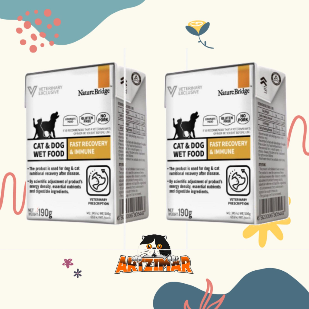 Jual Nature Bridge Vet recovery & immune untuk kucing dan anjing 190gr ...