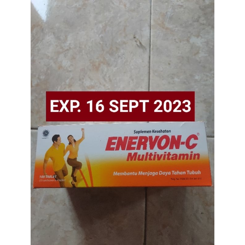 Jual Enervon C Multivitamin Box 25 Strip isi 100 Tablet | Shopee Indonesia