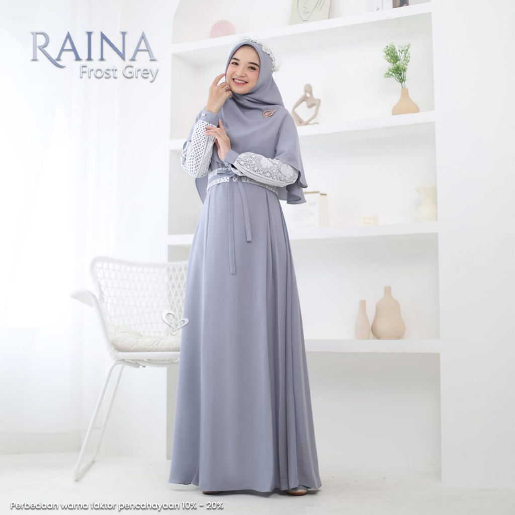 Jual Salvina Hijab Raina Dress Quality Premium - Dress Only | Shopee ...