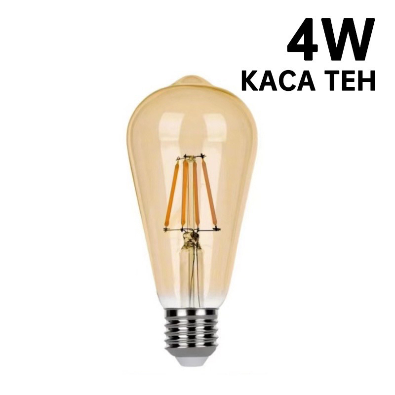 Jual LED FILAMEN BOHLAM PIJAR EDISON E27 2W 4W LAMPU GANTUNG CAFE ...