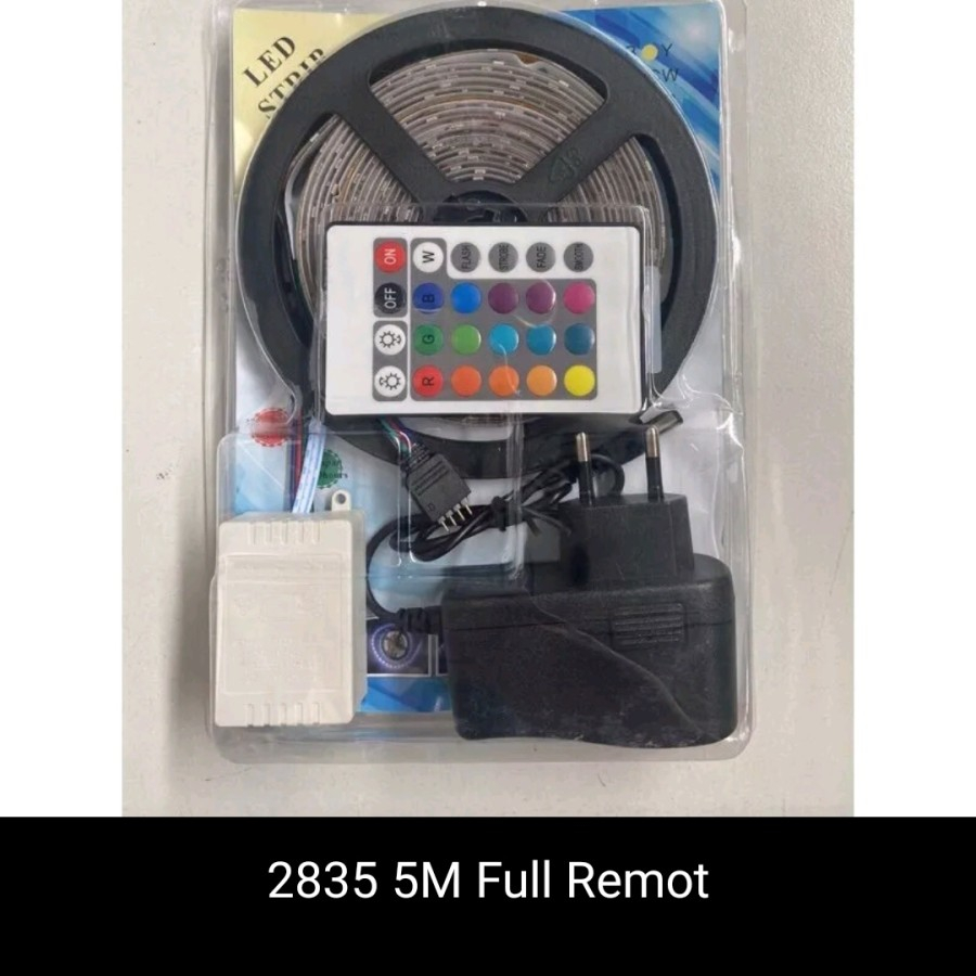 Jual Led strip RGB 3528/5050 + Remote + ADAPTOR+ CONTROLLER MODUL 1 SE ...