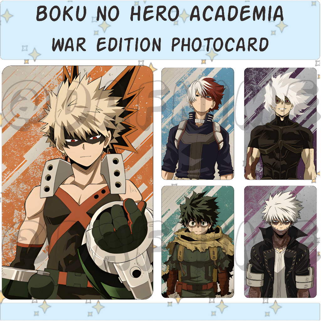 Jual BOKU NO HERO ACADEMIA WAR EDITION PHOTOCARD ANIME | Shopee Indonesia