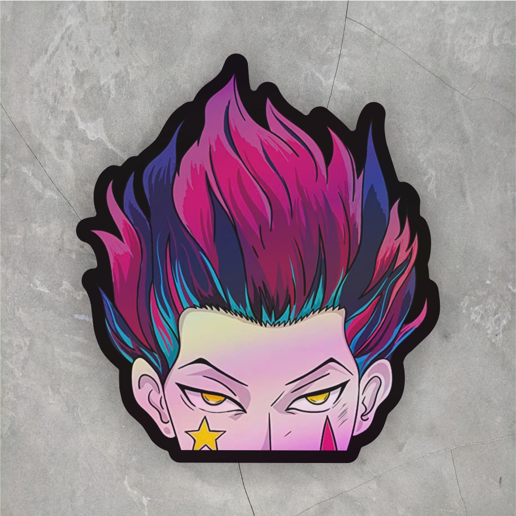Jual Sticker Stiker Anime Hisoka Hologram, Sticker case hp dll ukuran 5 ...