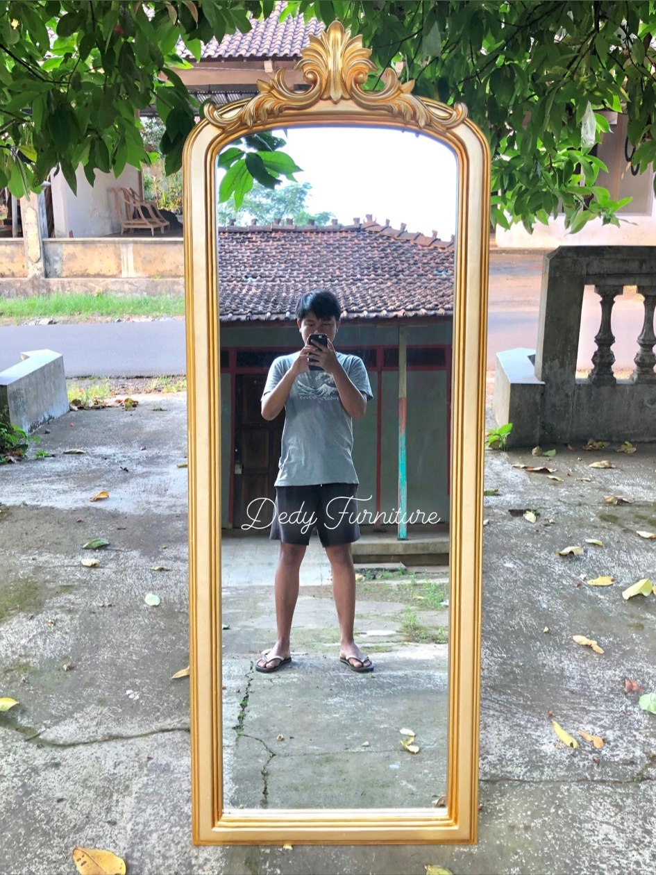 Jual Standing mirror figura kaca mirror body aesthetic cermin dinding ...