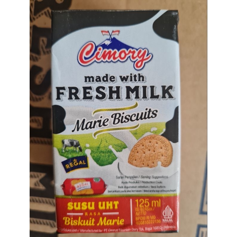 Jual CIMORY SUSU UHT 125ML RASA MARIE BISCUIT | Shopee Indonesia