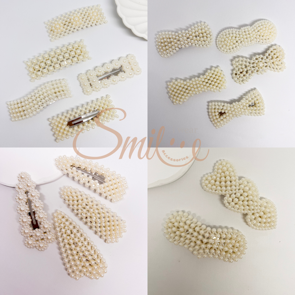 Jual IWS Jepitan rambut mutiara korea/jepit rambut kekinian/jepit ...