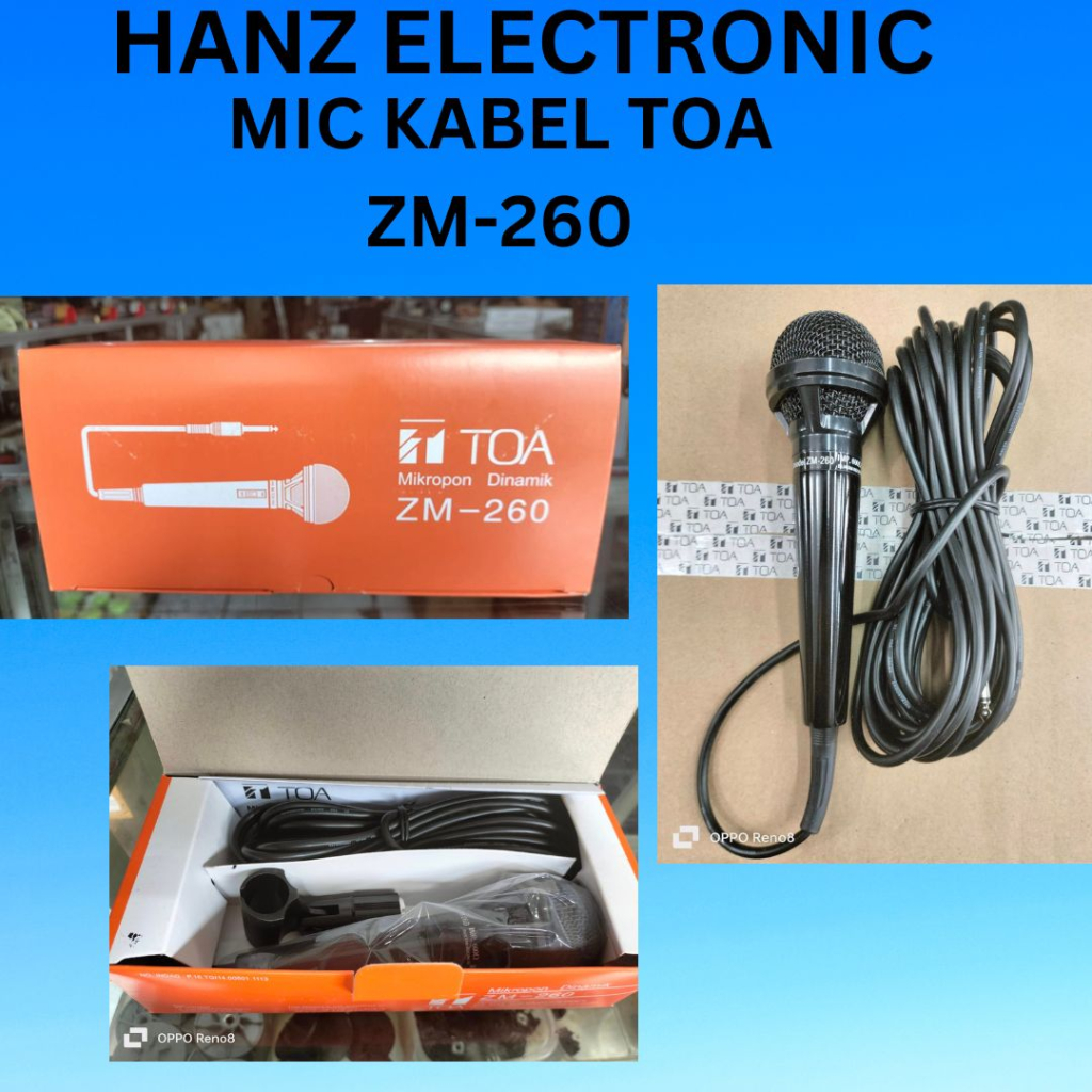 Jual TOA ZM 260 MICROPHONE 100% ORIGINAL MIK MIC MIKROFON ZM260 ...