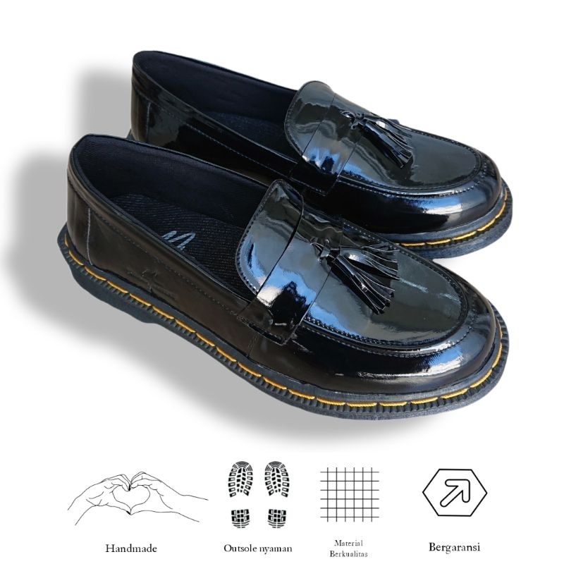 Jual Sepatu Docmart Penny Loafers Lack Glossy / loafer / sepatu formal ...