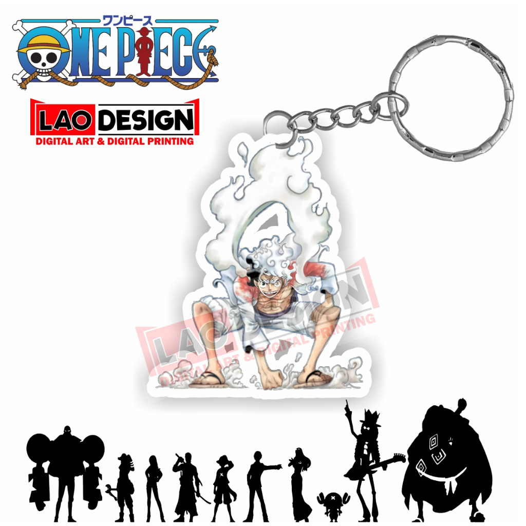 Jual Gantungan Kunci Luffy Gear 5 - Gantungan Kunci Akrilik One Piece ...