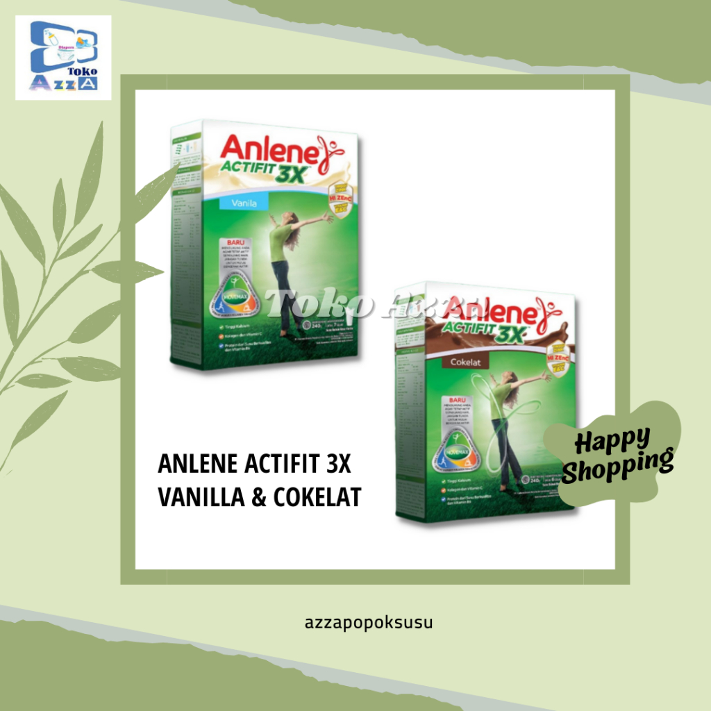 Jual Anlene Actifit 3X Susu Bubuk Dewasa / Nutrisi Tinggi Kalsium Untuk ...