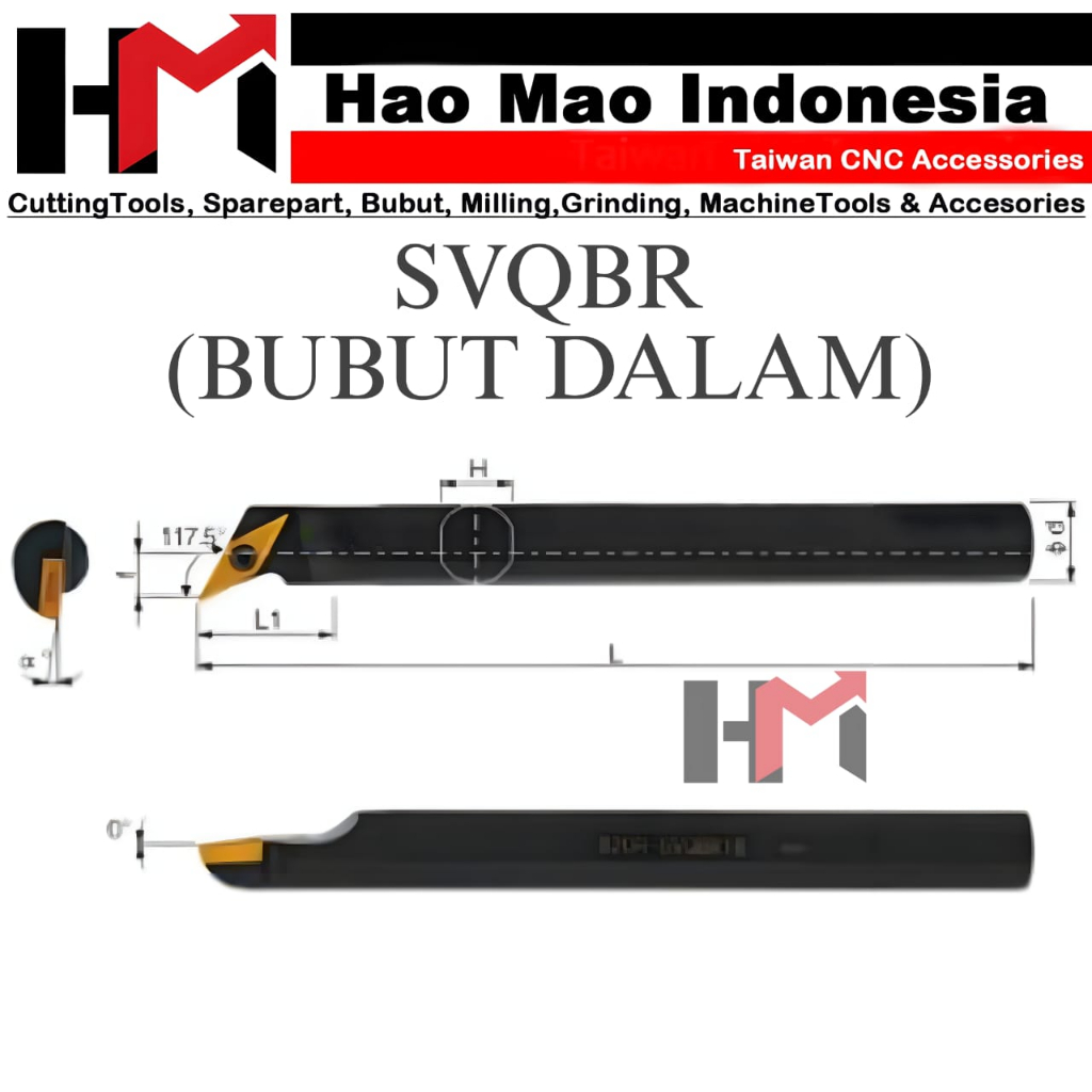 Jual S20R S25S SVQBR16 HOLDER BUBUT DALAM | Shopee Indonesia