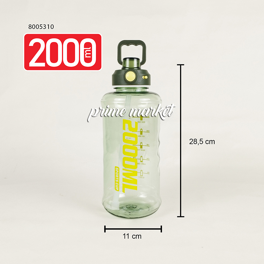 Jual Botol Minum Sedotan 2 Liter Botol Minum Aesthetic 1 Liter Botol ...
