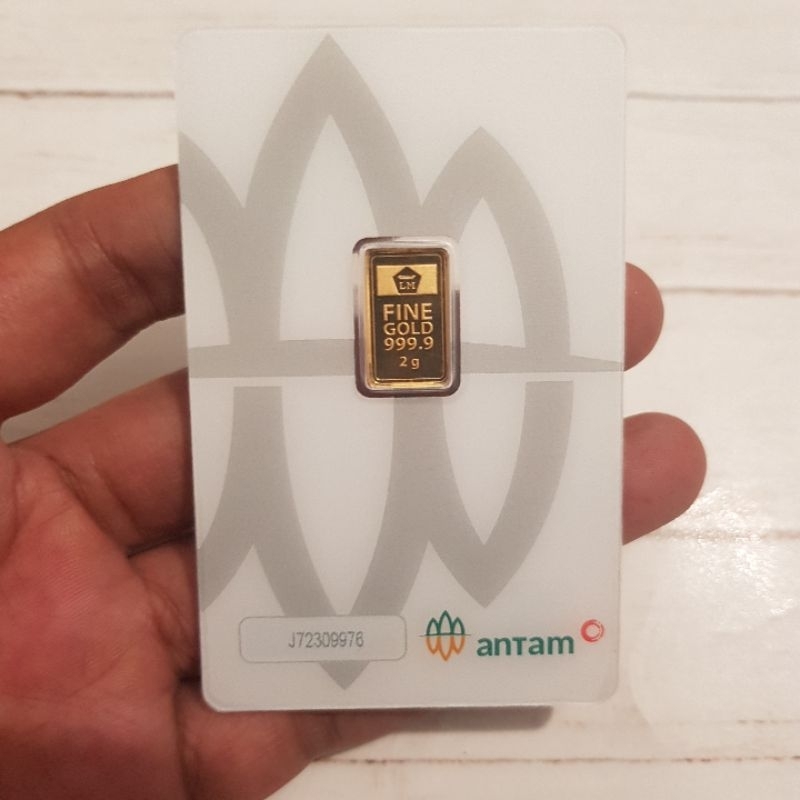 Jual LM Logam Mulia Emas Antam 2 - 3 gr gram 2023 Certieye Redmark Certicard | Shopee Indonesia