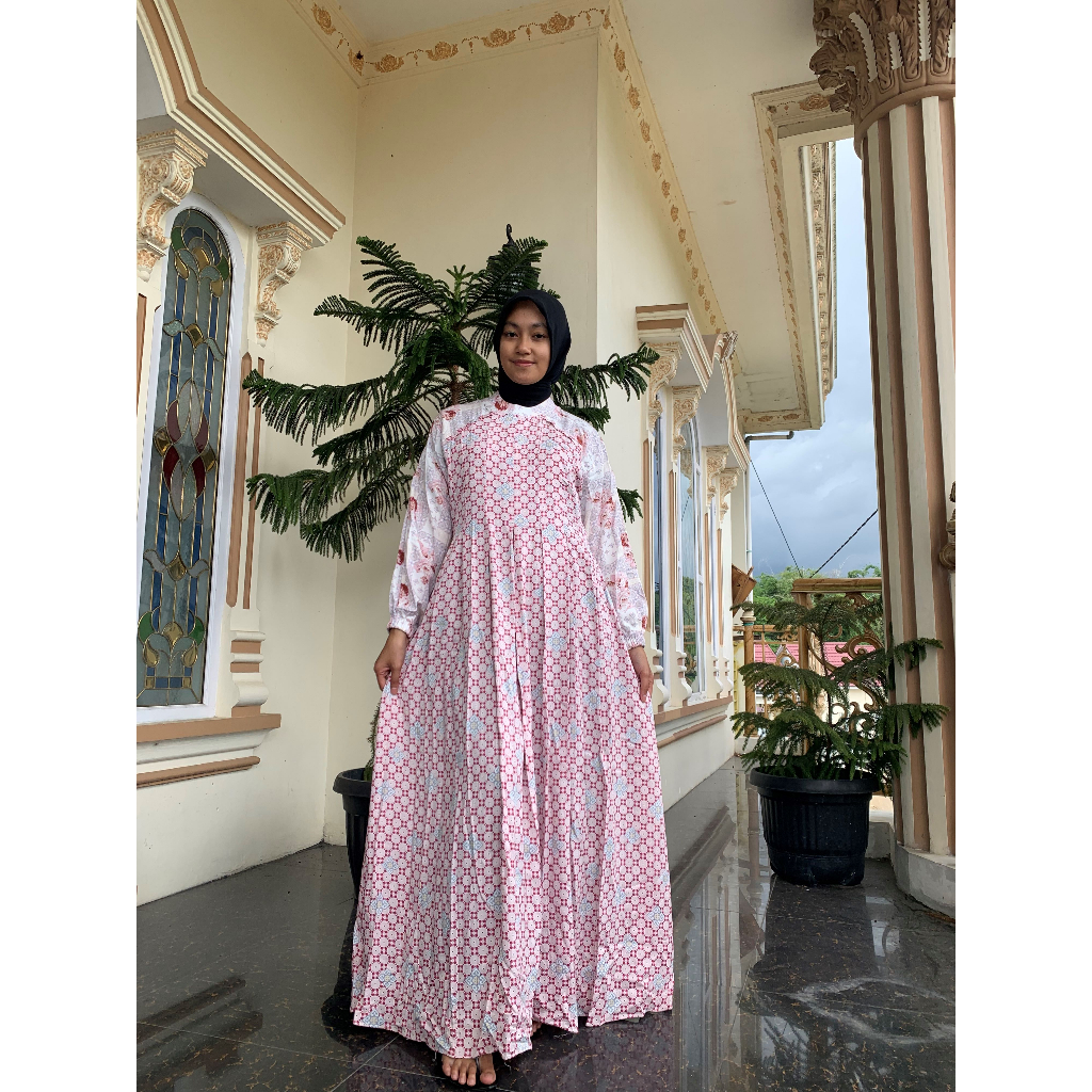 Jual Safira Dress Katoon Tuil | Shopee Indonesia