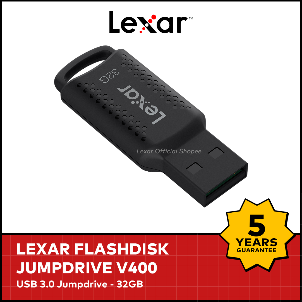 Jual Lexar Flashdisk Jumpdrive V400 Usb 3.0 Flash Drive - 32GB | Shopee Indonesia