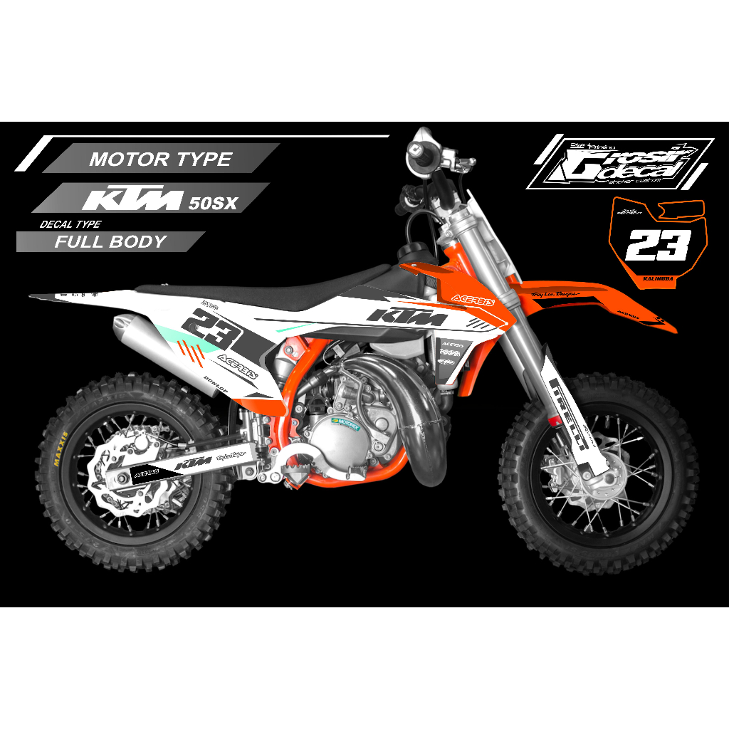 Jual Decal Sticker Mini trail KTM 50cc Full Body Free Custom | Shopee ...