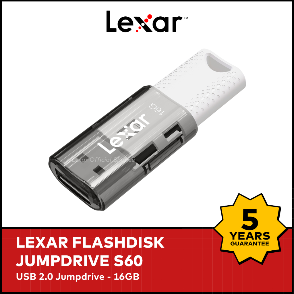 Jual Lexar Flashdisk S60 USB 2.0 JumpDrive - 16GB | Shopee Indonesia
