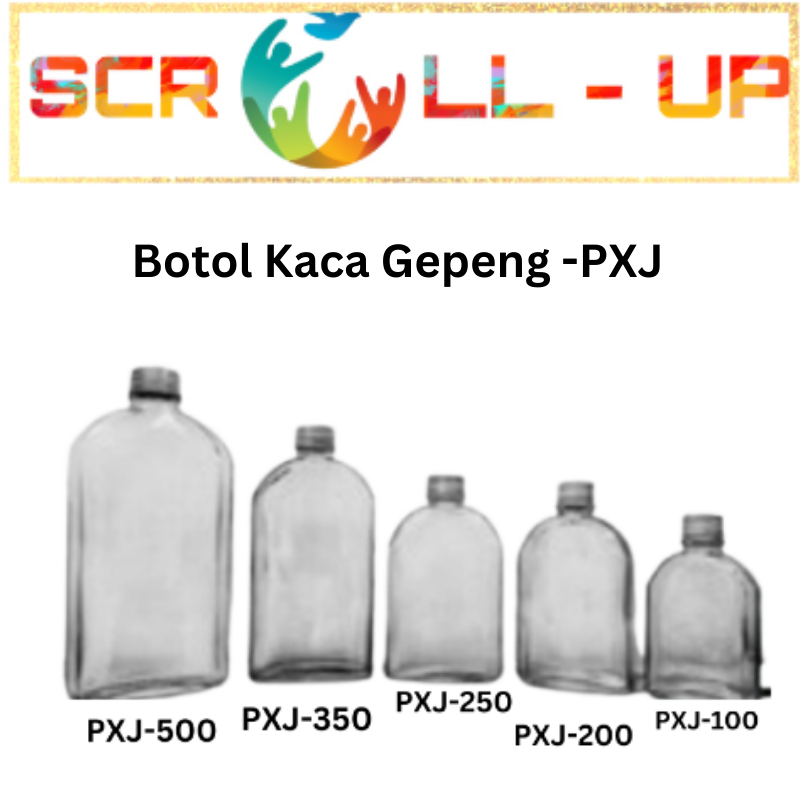 Jual BOTOL KACA POLOS - GEPENG/Glass Bottle Minuman Kopi/Susu/Juice/Teh ...