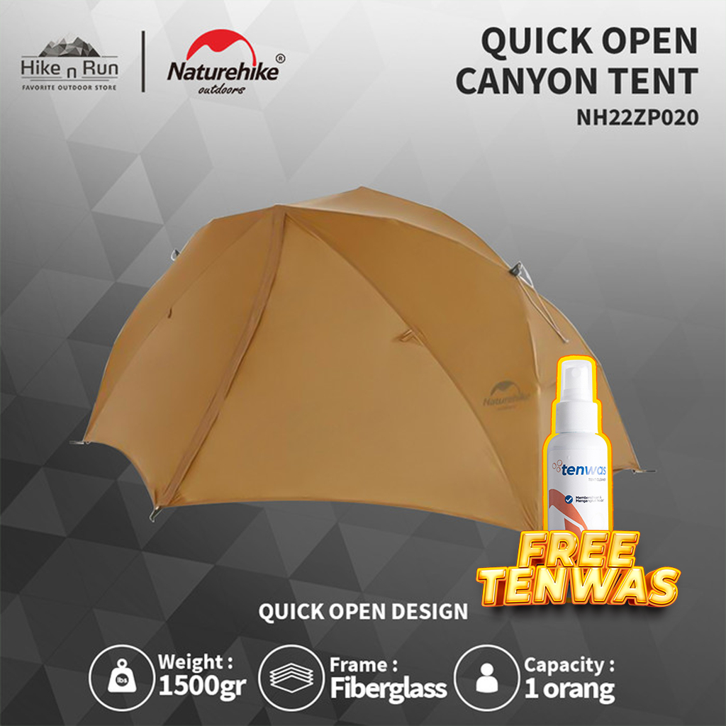 Jual Naturehike NH22ZP020 Tenda Camping Pop Up Quick Open Canyon Tent 1 ...