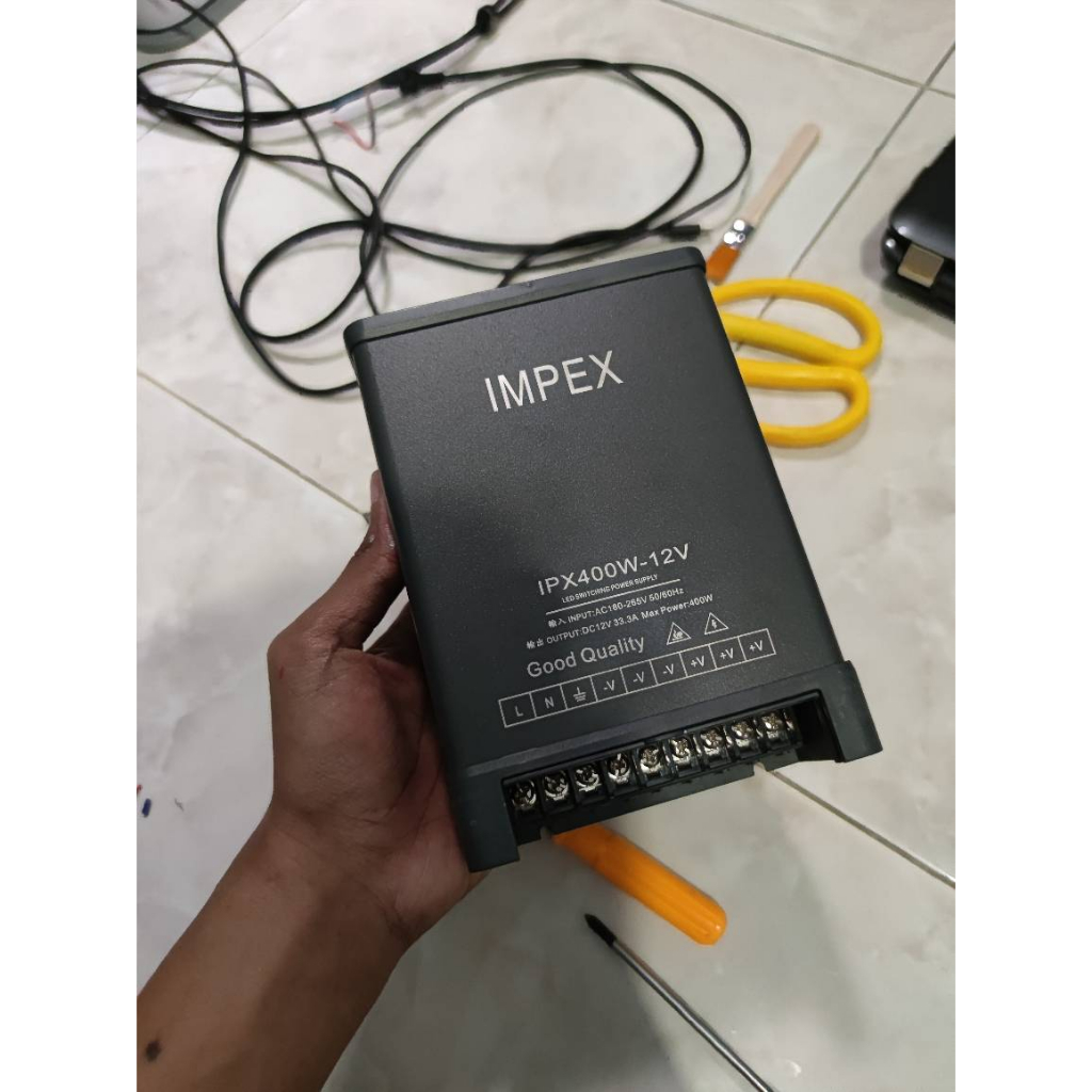 Jual Power supply Impex rainproof 400w/33,3A outdoor,indoor | Shopee ...