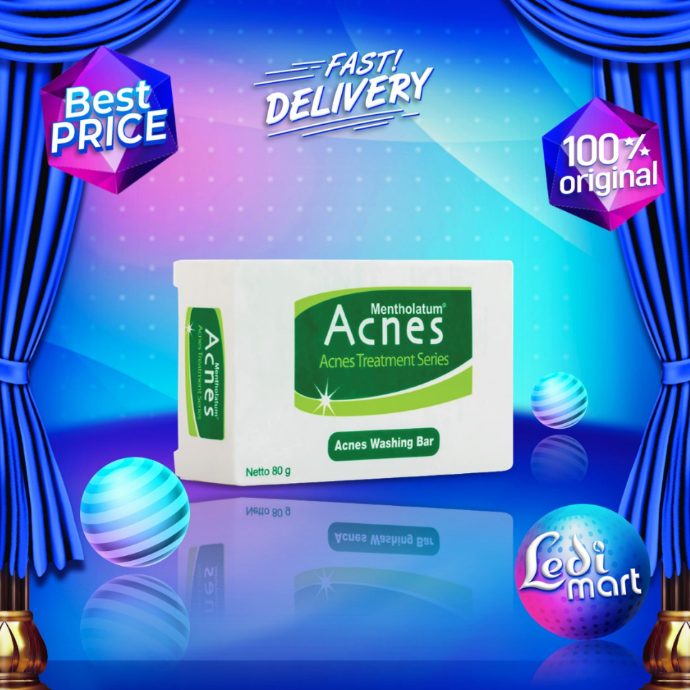 Jual Acnes Washing Bar 80gr | Acne Bar Soap | Sabun Mandi Batang untuk ...