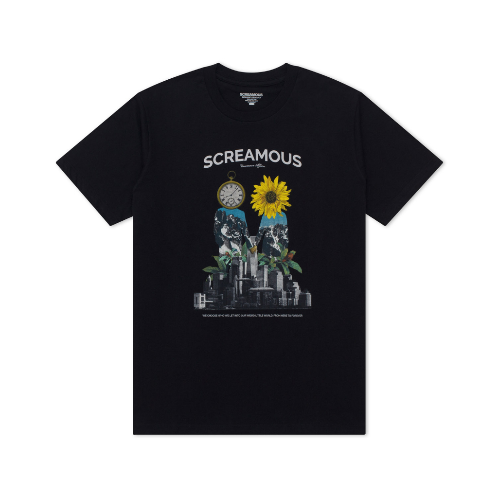 Jual Screamous T-Shirt HERE TO FOREVER BLACK | Shopee Indonesia