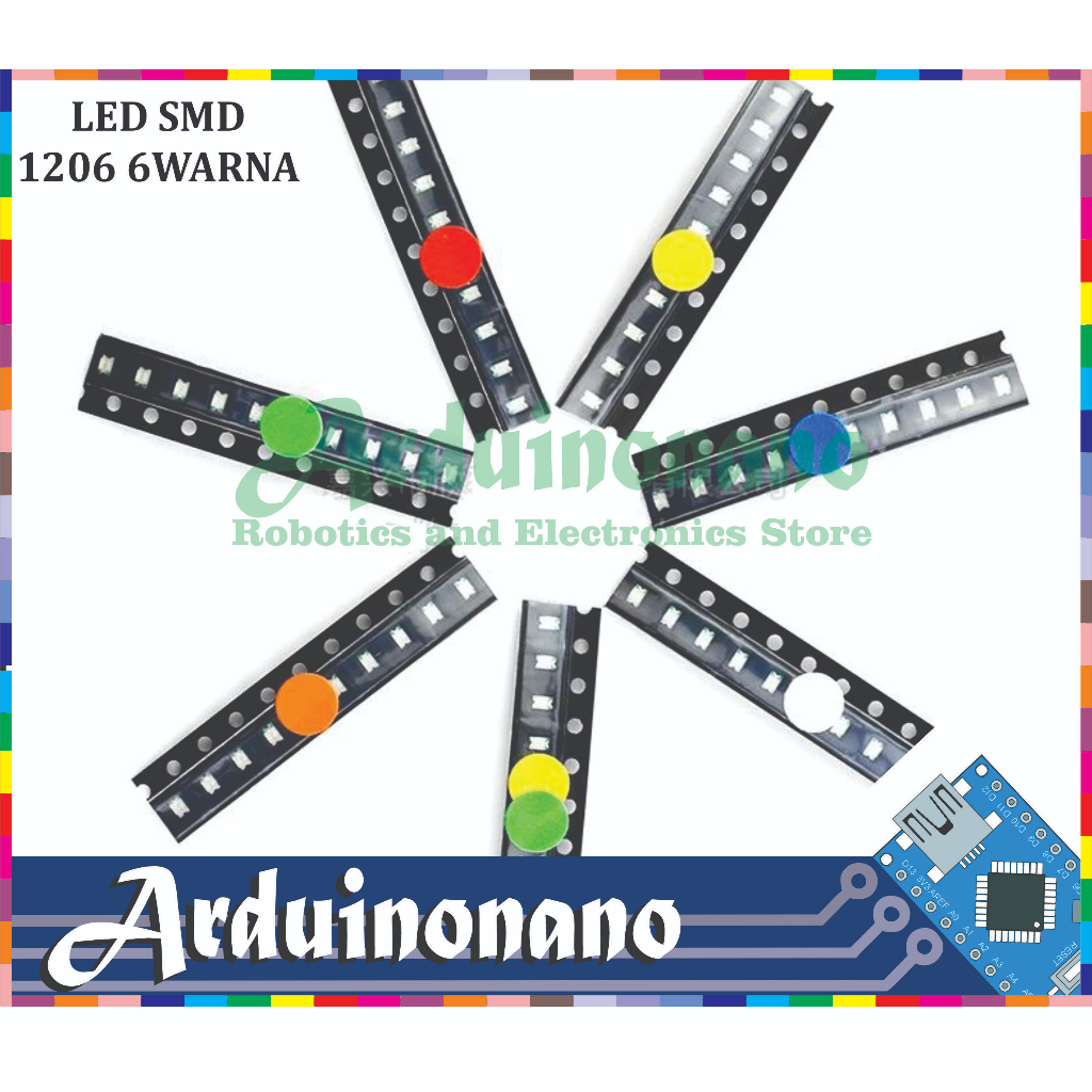 Jual LED 1206 SMD ORANGE COLOUR WHITE SUPERBRIGHT LIGHT CHIP INDICATOR ...