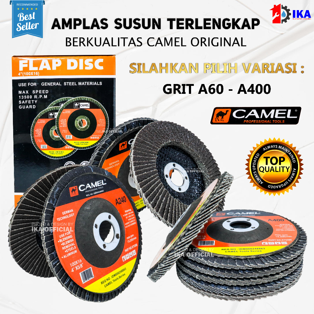 Jual Amplas Susun 4" / FLAP DISC 100x16mm Gerinda Amplas Susun 4inch ...