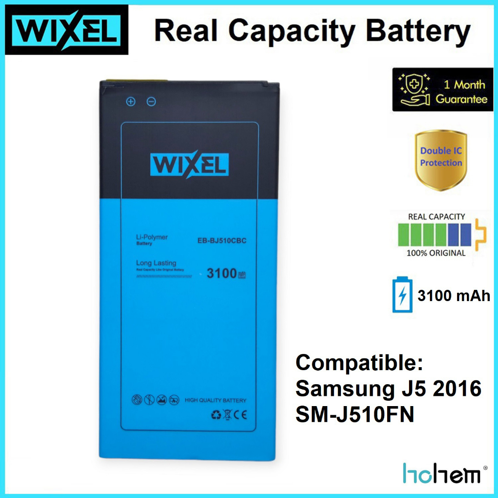 Jual WIXEL ORIGINAL Baterai Samsung Galaxy J5 2016 J510 EB-BJ510CBE EB ...