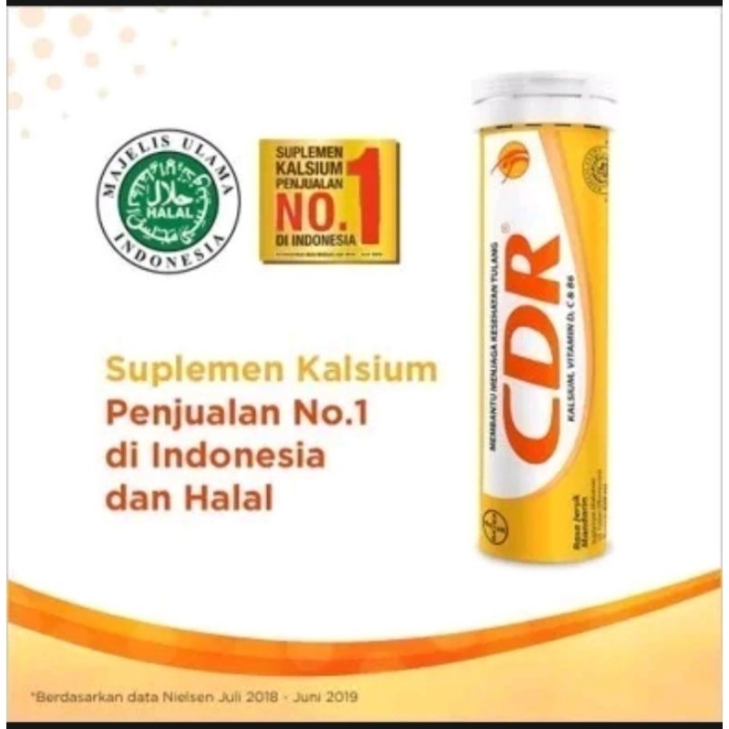 Jual CDR Effervescent 10 Tablet - Multivitamin Dan Mineral | Shopee ...