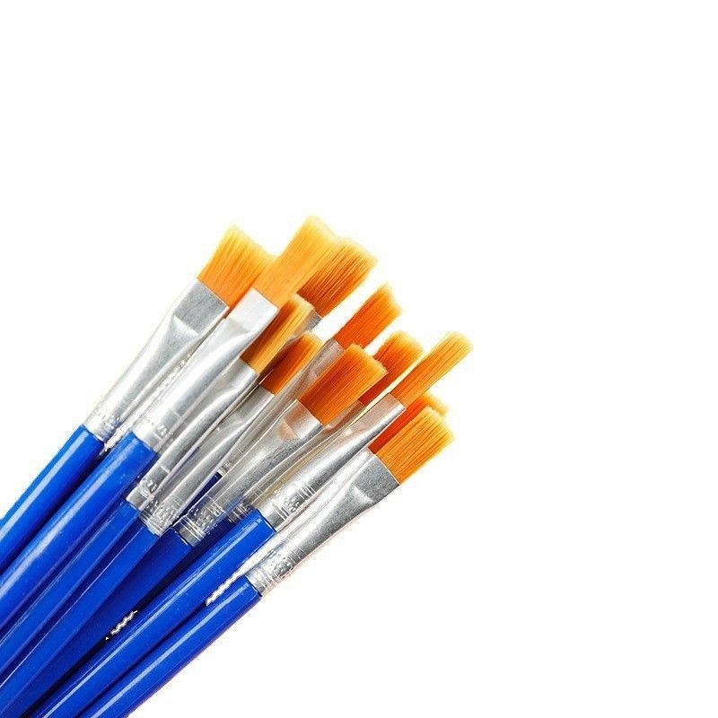 Jual MIGUNANI Satuan Kuas Lukis Nylon Round / Flat Paint By Number Kuas ...